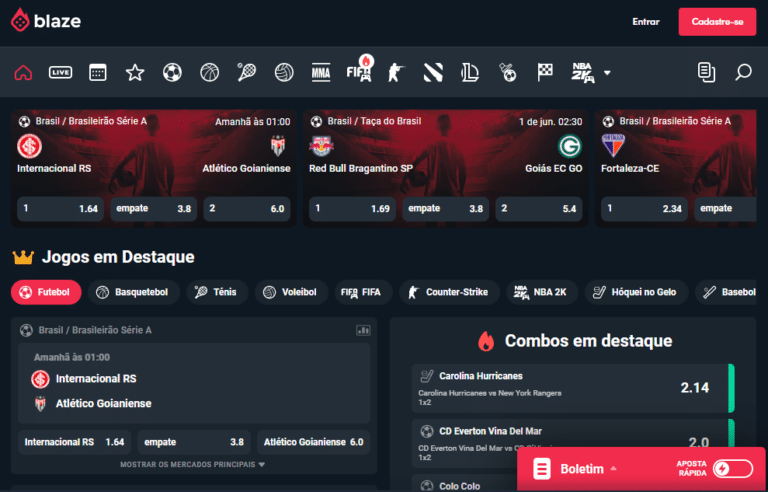 Blaze Aposta - Revisão e bônus - Boas-vindas de até R$1000